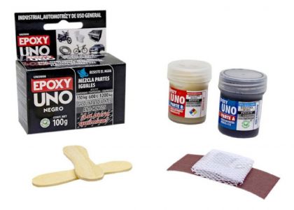 ADHESIVO EPOXY UNO NEGRO 50G UNON50